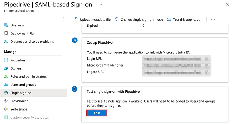 Using Pipedrive single sign-on with Microsoft Entra ID - Knowledge Base | Pipedrive